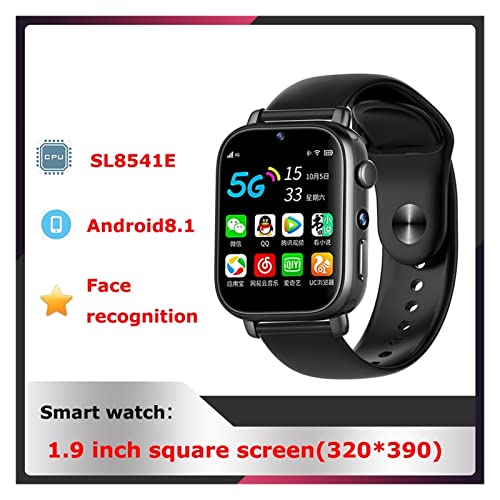 ZUONU 4G Smart Watch Man GPS WiFi Video Call Smartwatch Camera Monitor Tracker Location Phone Watch SOS IP67 (Color : White)