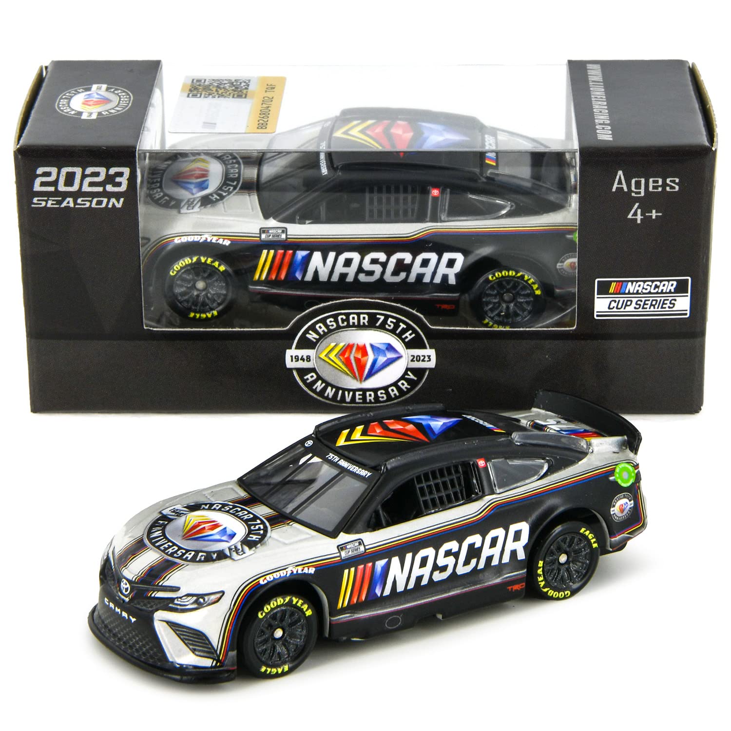 Lionel Racing NASCAR 75th Anniversary 2023 Diamond Finish TOYTA Diecast Car 1:64 Scale