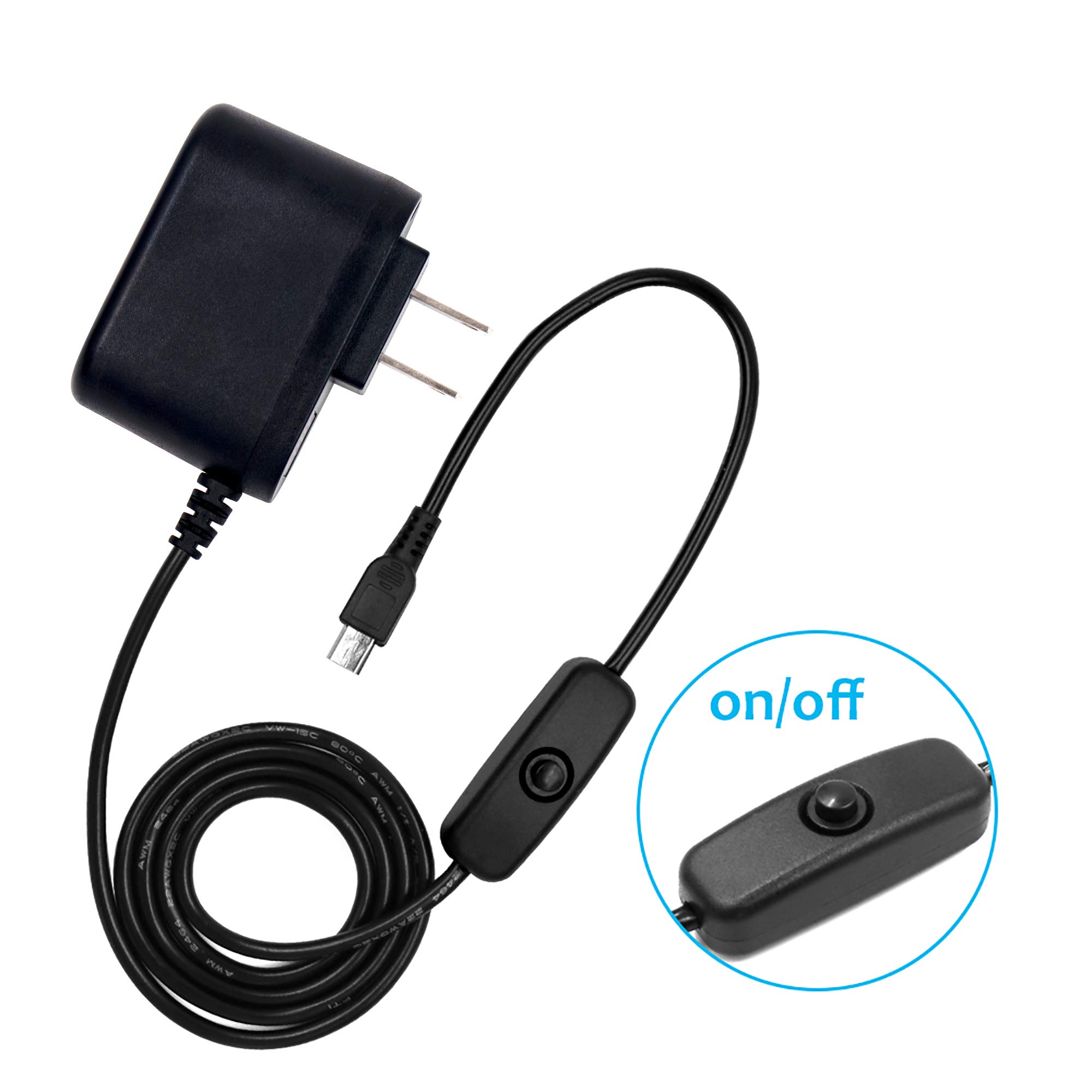 LAFVIN Raspberry Pi 4 Case with Fan,5V 3A USB-C Power Supply with On/Off Switch,3pcs Heat-Sinks,for Raspberry Pi 4 Model B