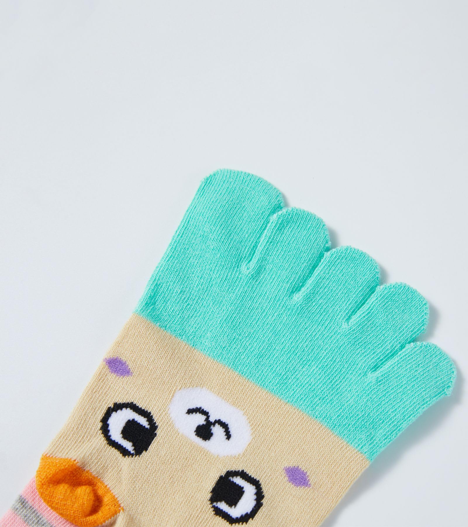 HONOW Women's Low Cut Toe Socks Ankle Cotton Running Socks(Pack of 5/6)
