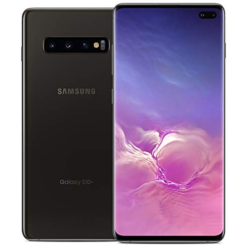 Samsung Galaxy S10+ Factory Unlocked Android Cell Phone | US Version | 1TB of Storage | Fingerprint ID and Facial Recognition | Long-Lasting Battery | Ceramic Black