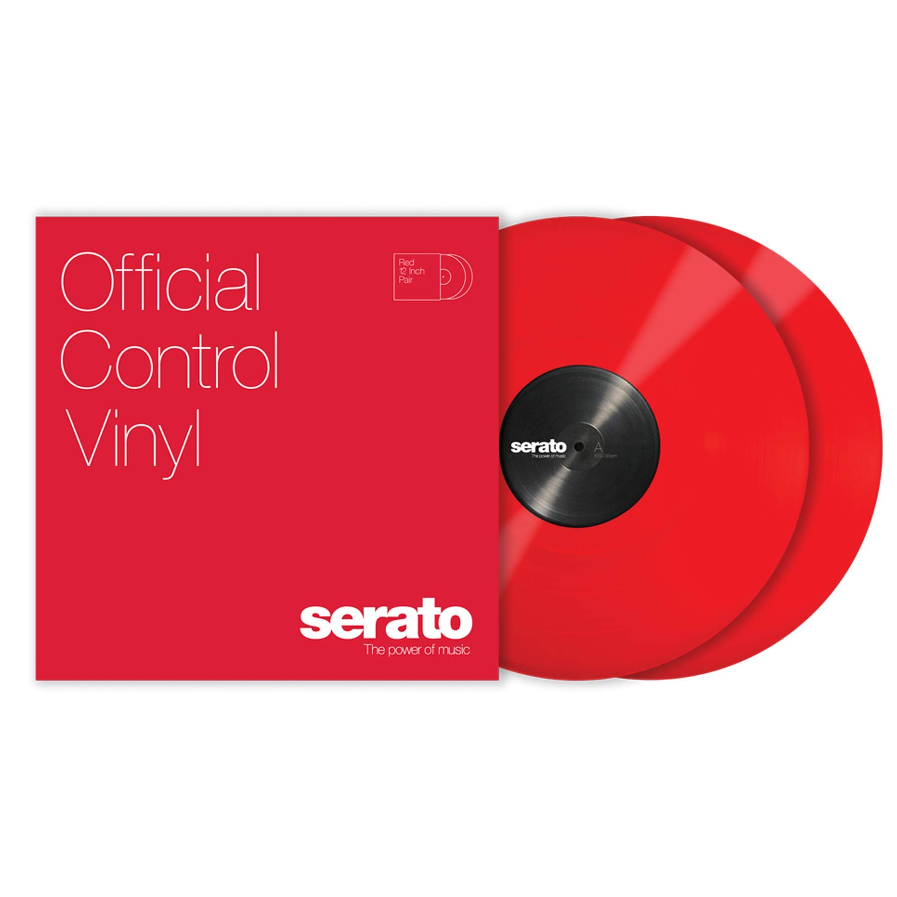 Pioneer DJ DJM-S5 2-channel Mixer for Serato DJ and Serato Control Vinyl 12" Pair Red
