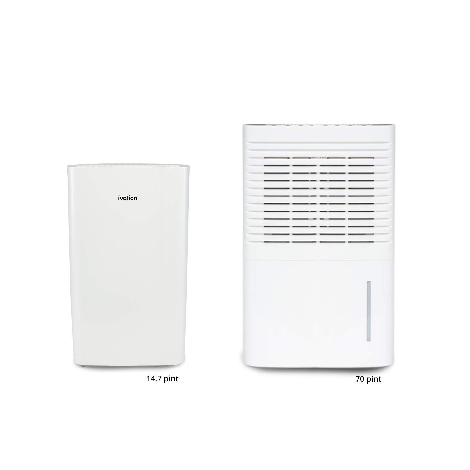 Ivation 14.7 Pint Compressor Dehumidifier – Small and Compact with Continuous Drain Hose for Smaller Spaces, Bathroom, Attic, Crawlspace and Closets - for Spaces Up to 320 Sq/Ft