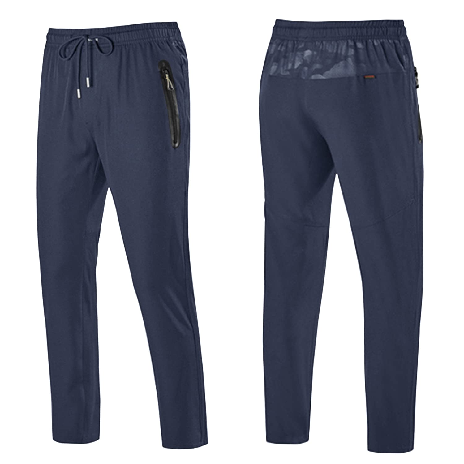 KEFITEVD Men's Sweatpants Athletic Pants for Men Training Pants Men Elastic Waist Jogger Pants for Men Quick Dry Pants Men Running Pants Blue