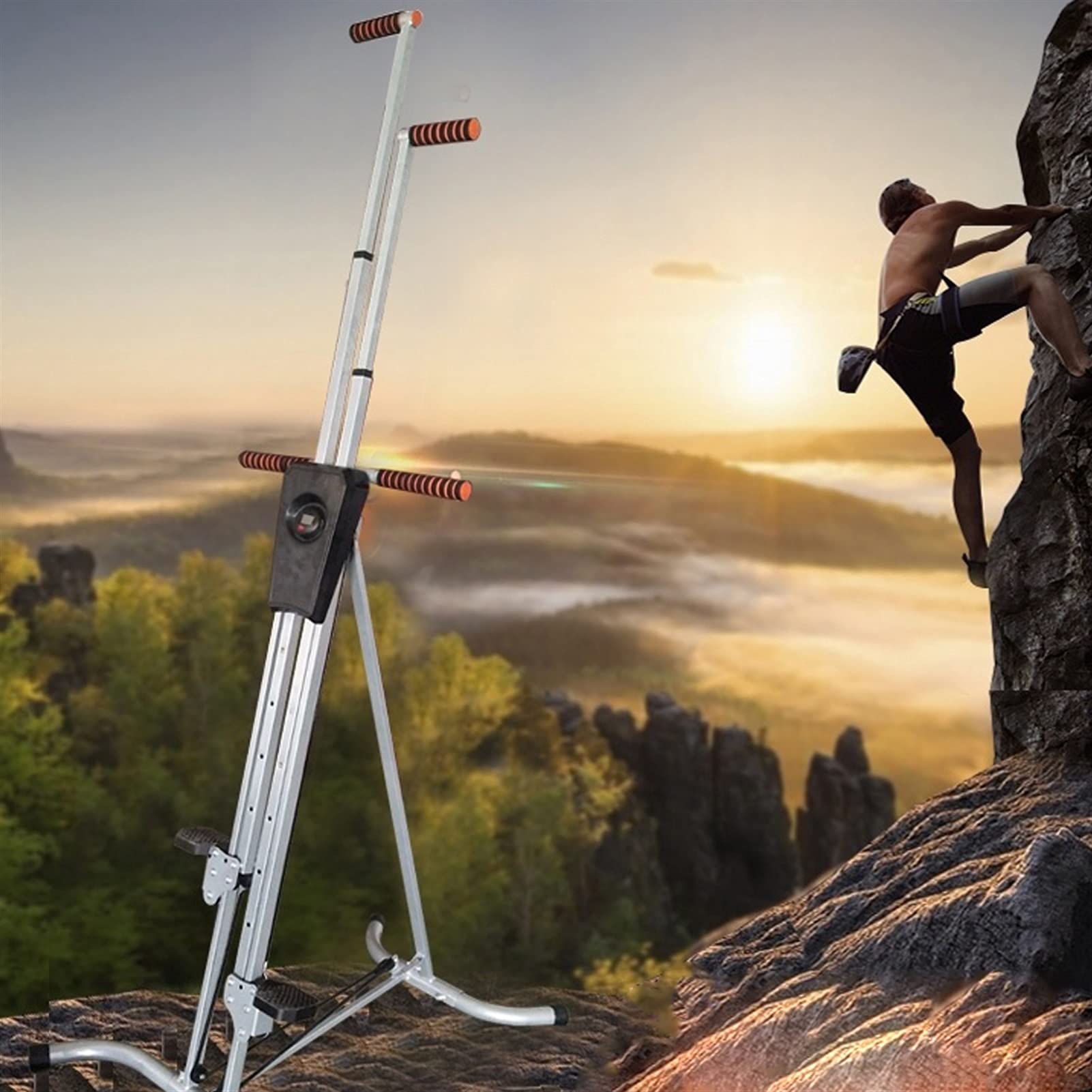 LUYIYI Gym Climbing Machine Climbing Machine Home Core Strength Training Mountain Climbing Machine Stair Machine Stepper Training