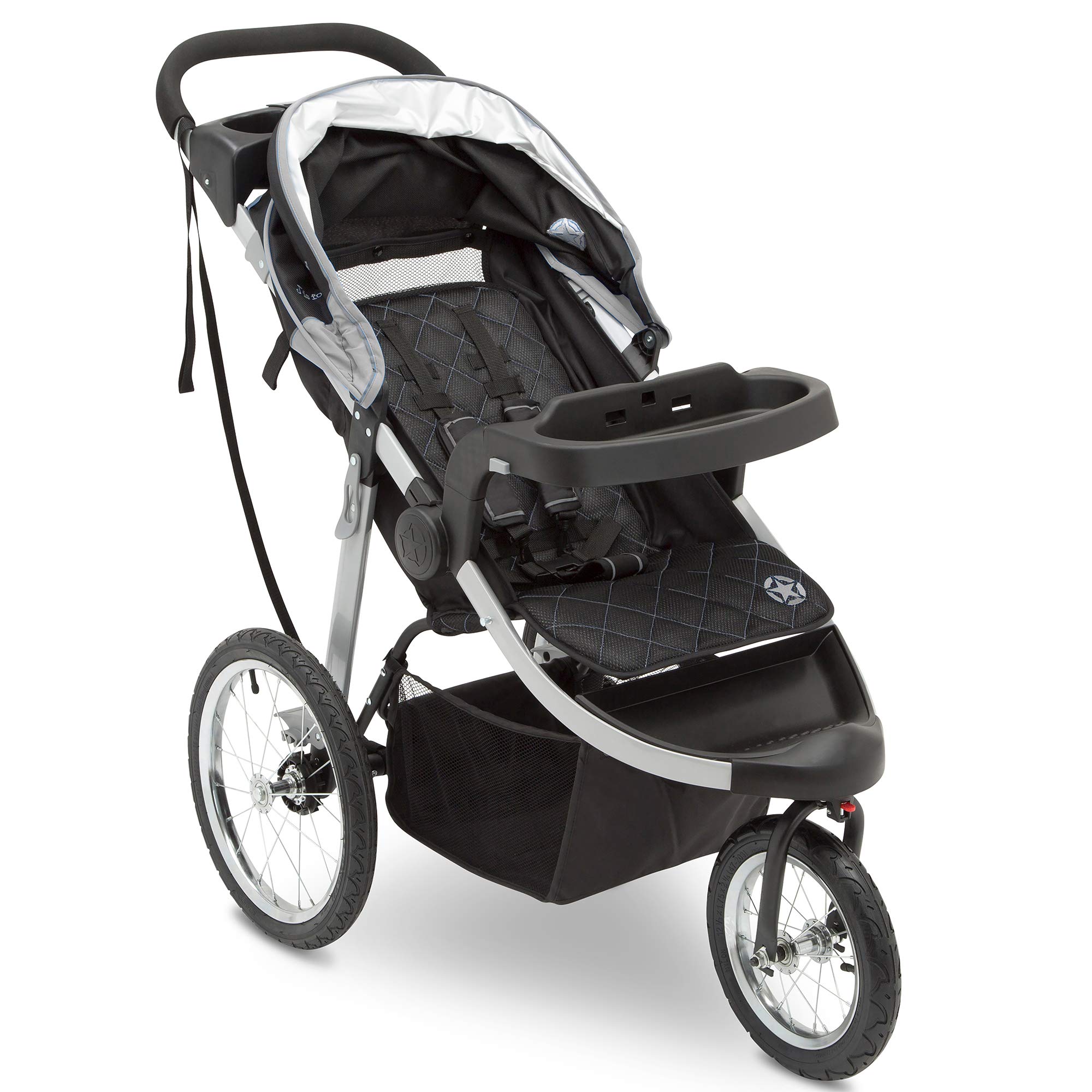 Jeep Unlimited Range Jogger by Delta Children, Trek Grey Tonal