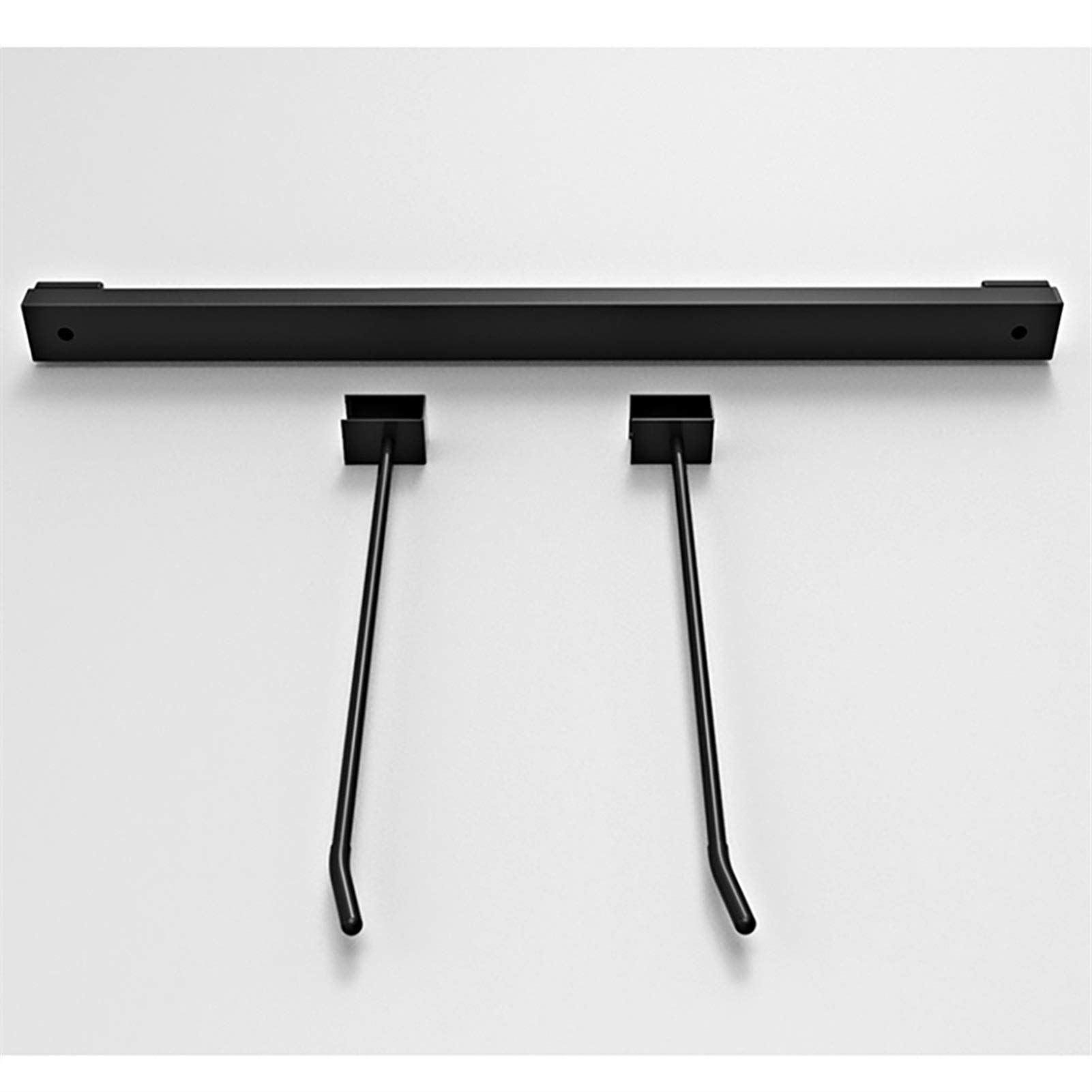 NENCA Yoga Mat Hanger,Wall-Mounted Yoga Mat Rack, Adjustable Spacing Storage Holder Holds Up to 10 Yoga Mats, Metal Wall-Mounted Stand with Punch Tool-Without Punch Tool