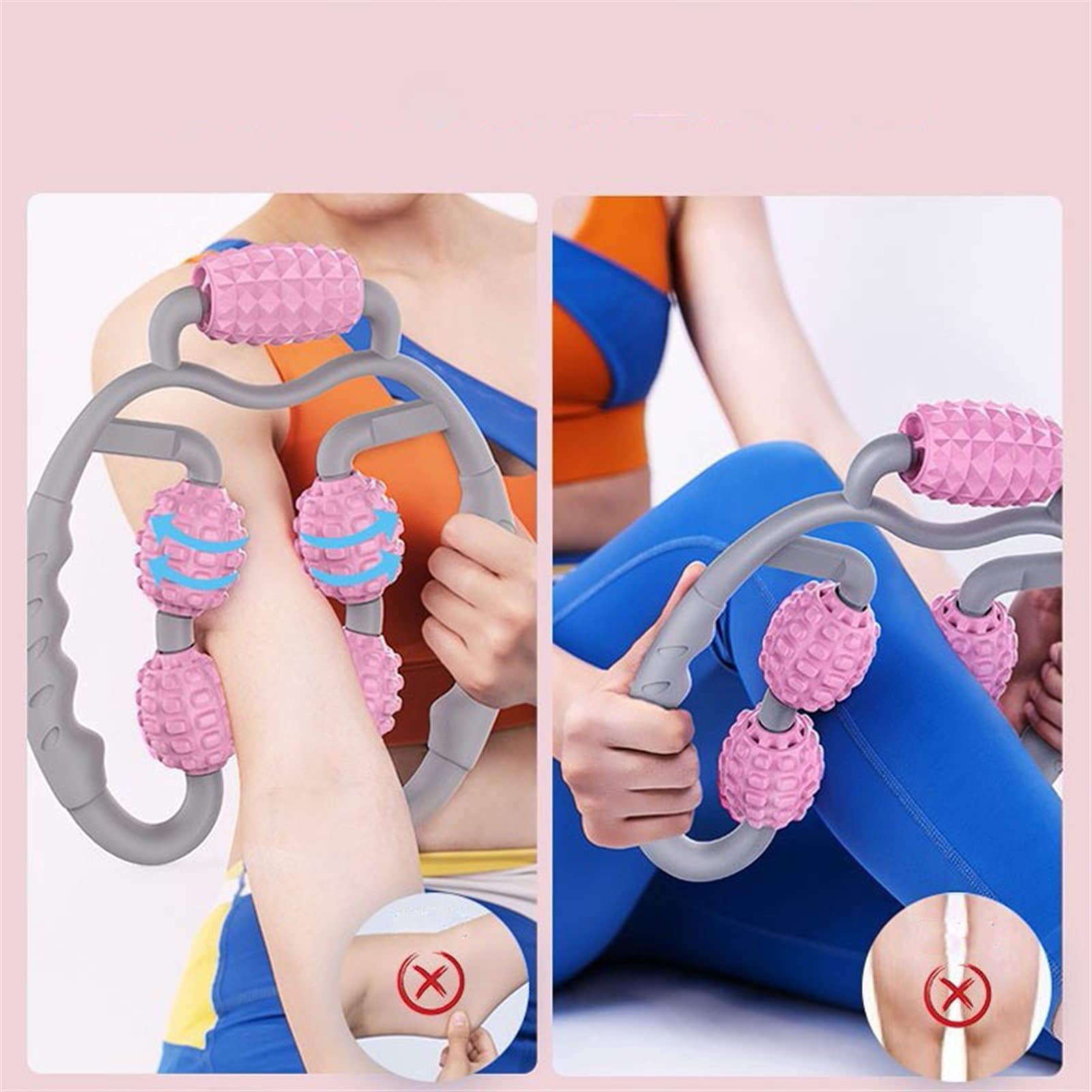 LUYIYI Leg Massager Roller Foam Roller Stovepipe Equipment Yoga Ring Clip Muscle Relaxer Calf Massage Surround Massage Stovepipe Ring