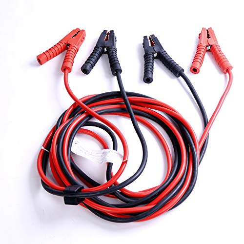 JRS Auto Jumper Cables 1 Gauge 1200AMP 20Ft Heavy Duty Automotive Booster Cables for Car Truck