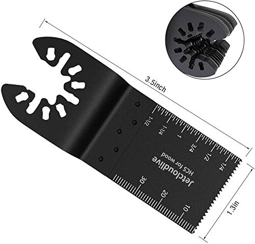 HOTBEST 10PCS Quick Release Wood Oscillating Saw Blades Fits Bosch Makita Milwaukee Rockwell Ryobi Porter Cable Black&Decker etc.