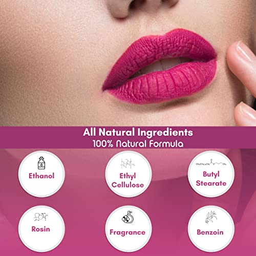 Lip Elegance Lipstick Sealer - Long Lasting Lipstick Sealer with Brush Applicator - Waterproof, Smudge Proof, Oilproof - All Day Liplock Effect 0.17 Fl Oz