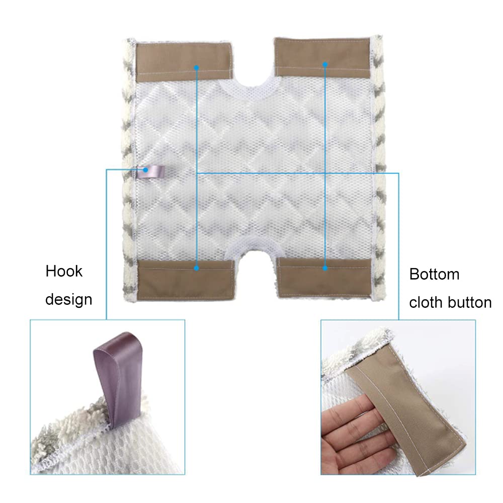 I clean Replacement Steam Mop Pads for Shark S5003D S3973 S3973D S5002 S5003 S6001 S6002 S6003, 3Packs Washable/Reusable Microfiber Pocket Pad