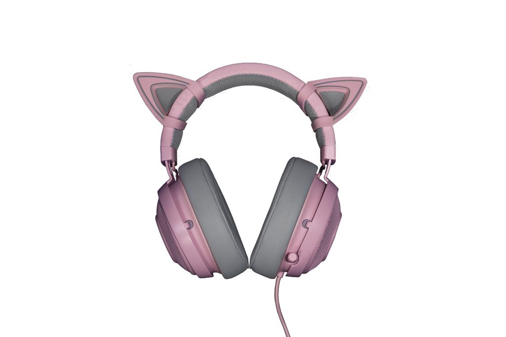 Razer Barracuda X Wireless Multi-Platform Gaming and Mobile Headset & Kitty Ears for Kraken Headsets - Quartz Pink