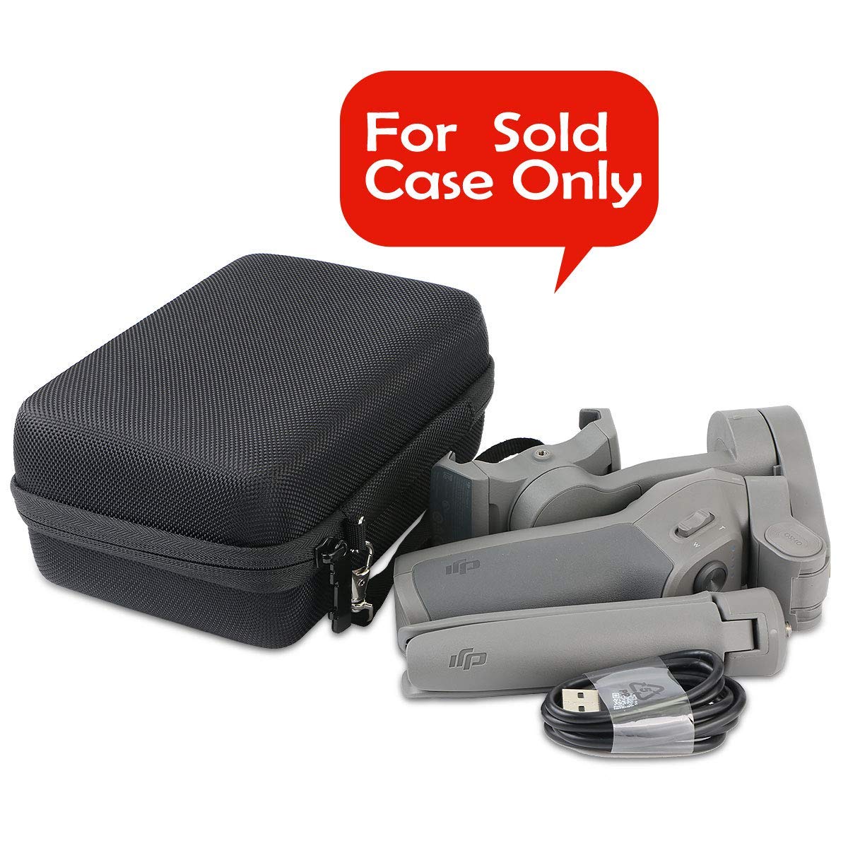 khanka Hard Travel Case Replacement for DJI OSMO Mobile 3 / OM 4 Lightweight Portable Handheld Gimbal Stabilizer (black)