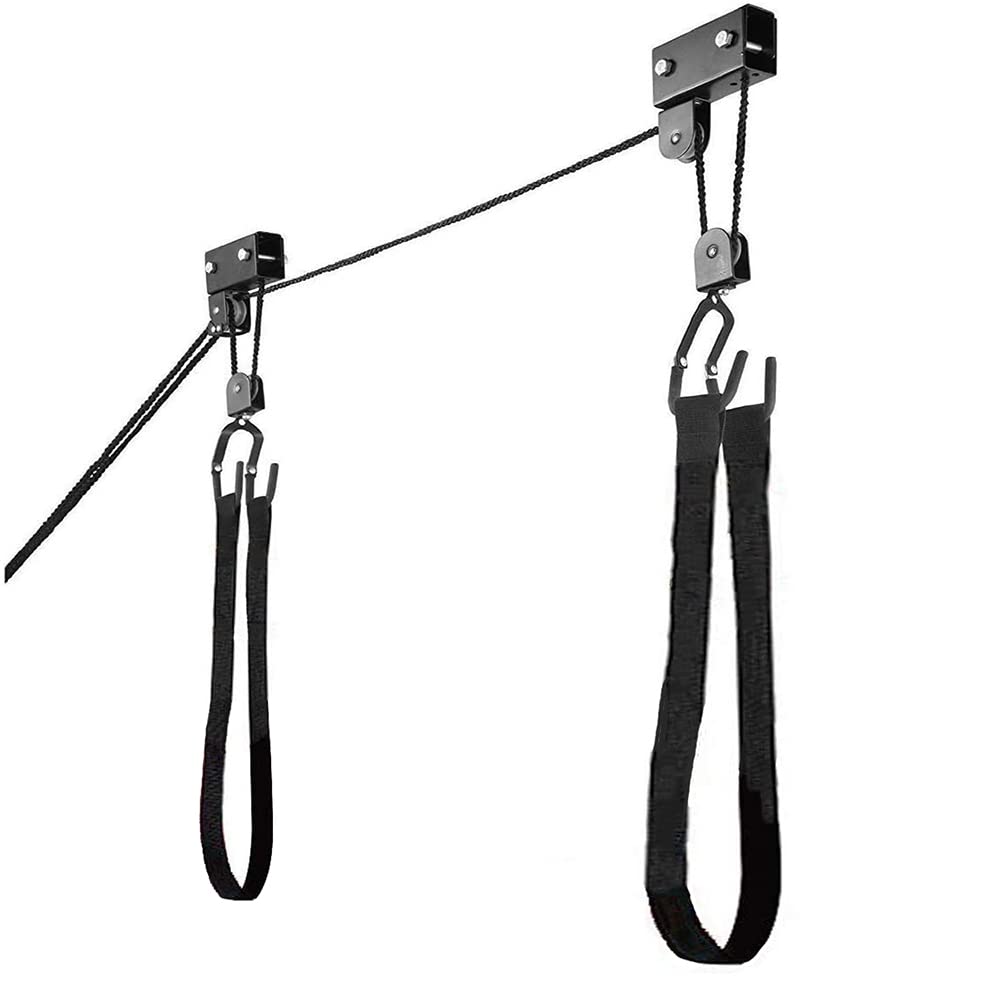 LIBOSULV Kayak Hoist Lift Systems for Kayaks, Canoes, Surfboards, Bikes or ladders. Kayak Suspension Hoist Pulley Garage Storage for Bicycle