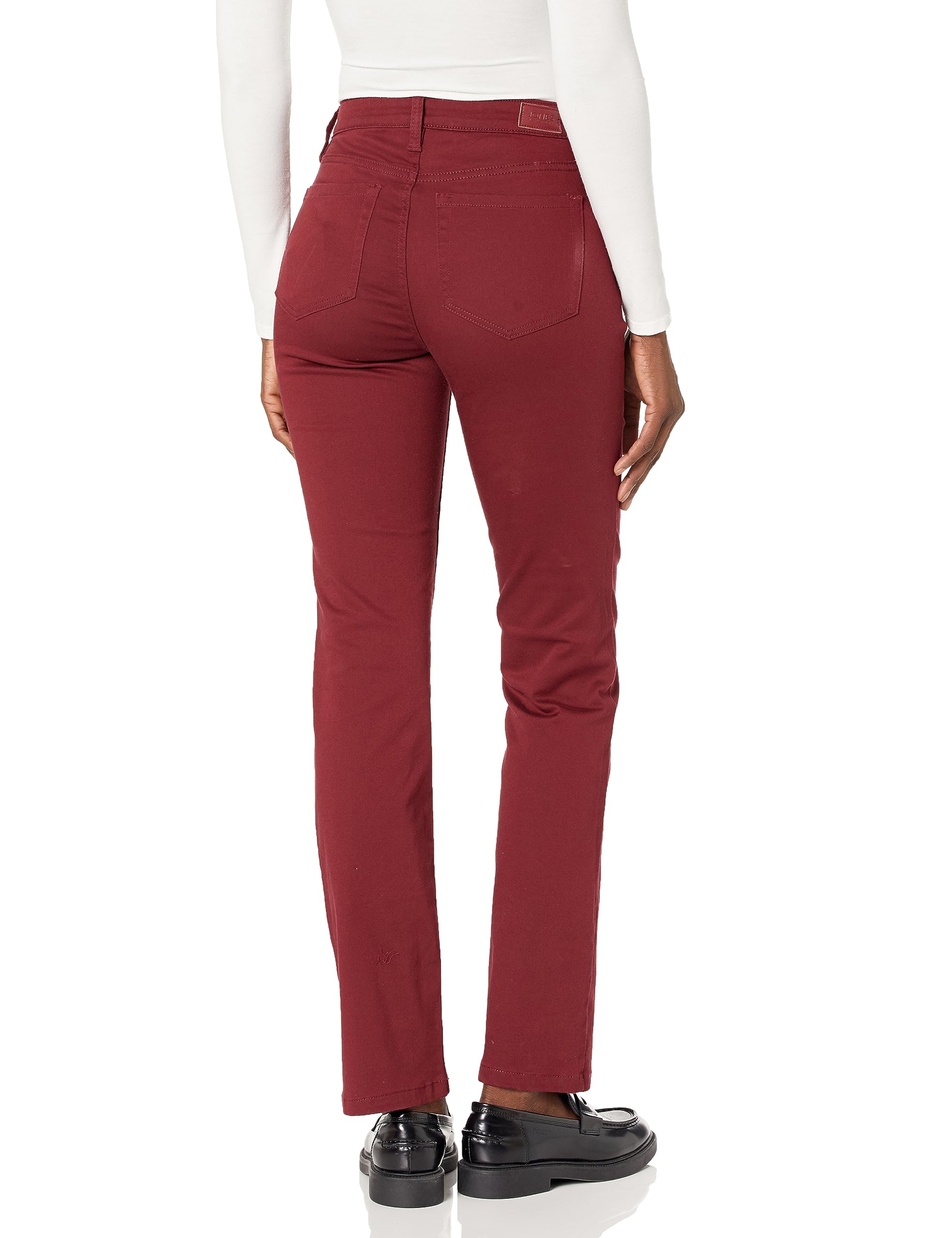 Jones New York Women's Lexington Straight Jean-Bordeaux, 12