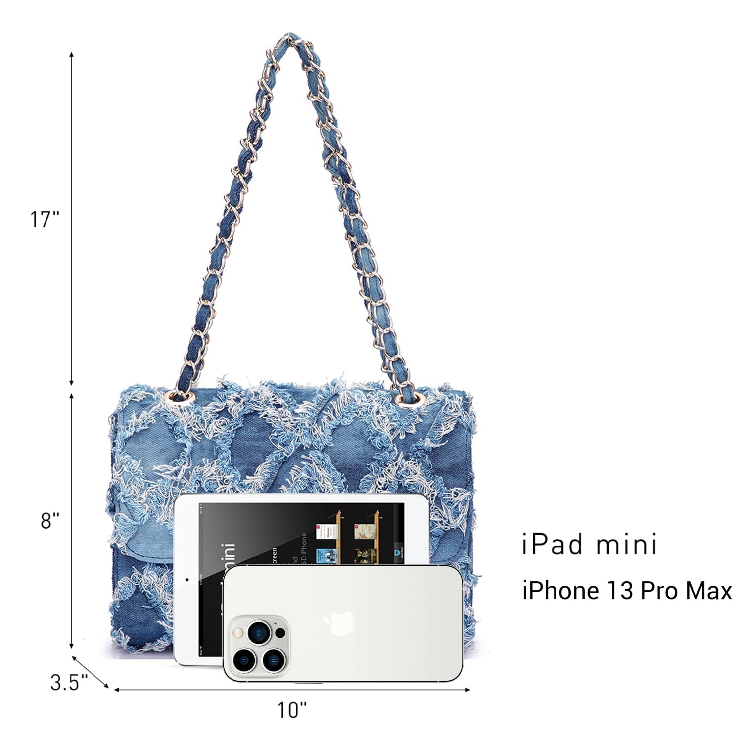 MKP Women Fashion Tote Bag and Denim Purse