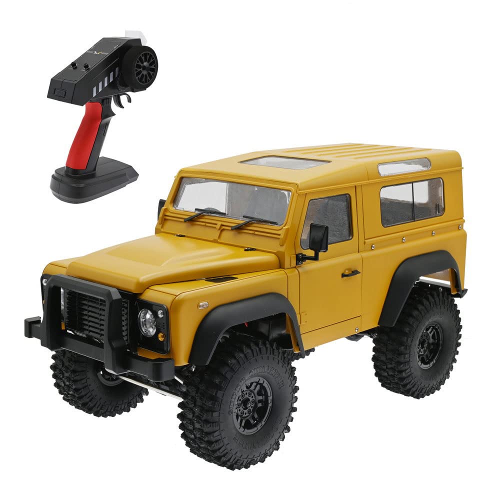 RC Car 1/10 Scale 4WD Crawler 2.4Ghz Off Road Crawling Model Vehicle Remote Control Truck with LED Lights for Adults and Kids