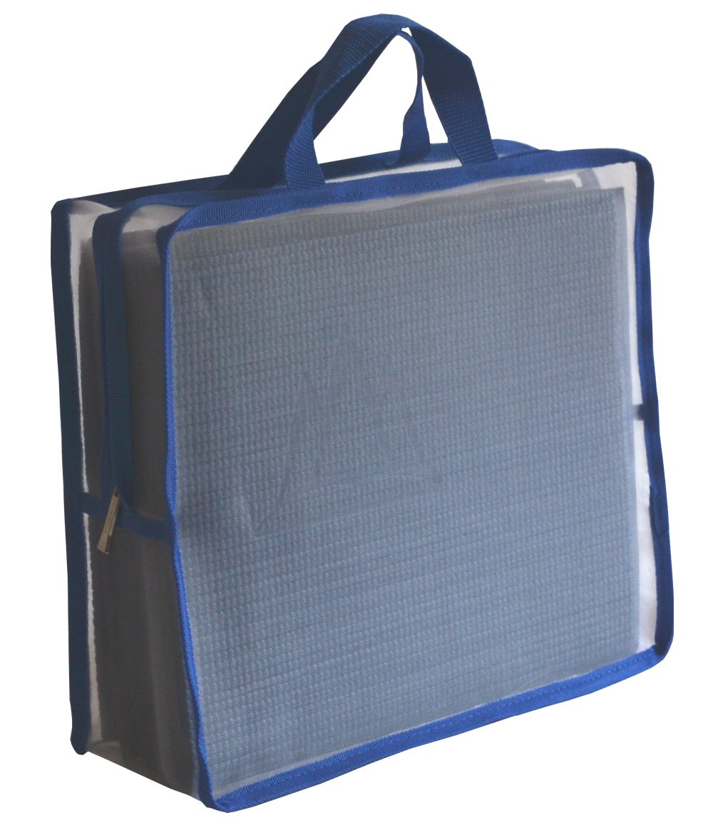 Khataland YoFoMat-Ultra Thick Best Foldable Yoga Mat, Eco Friendly with Travel Bag, Extra Long 72-Inch, Free From Phthalates and Latex, Midnight Blue