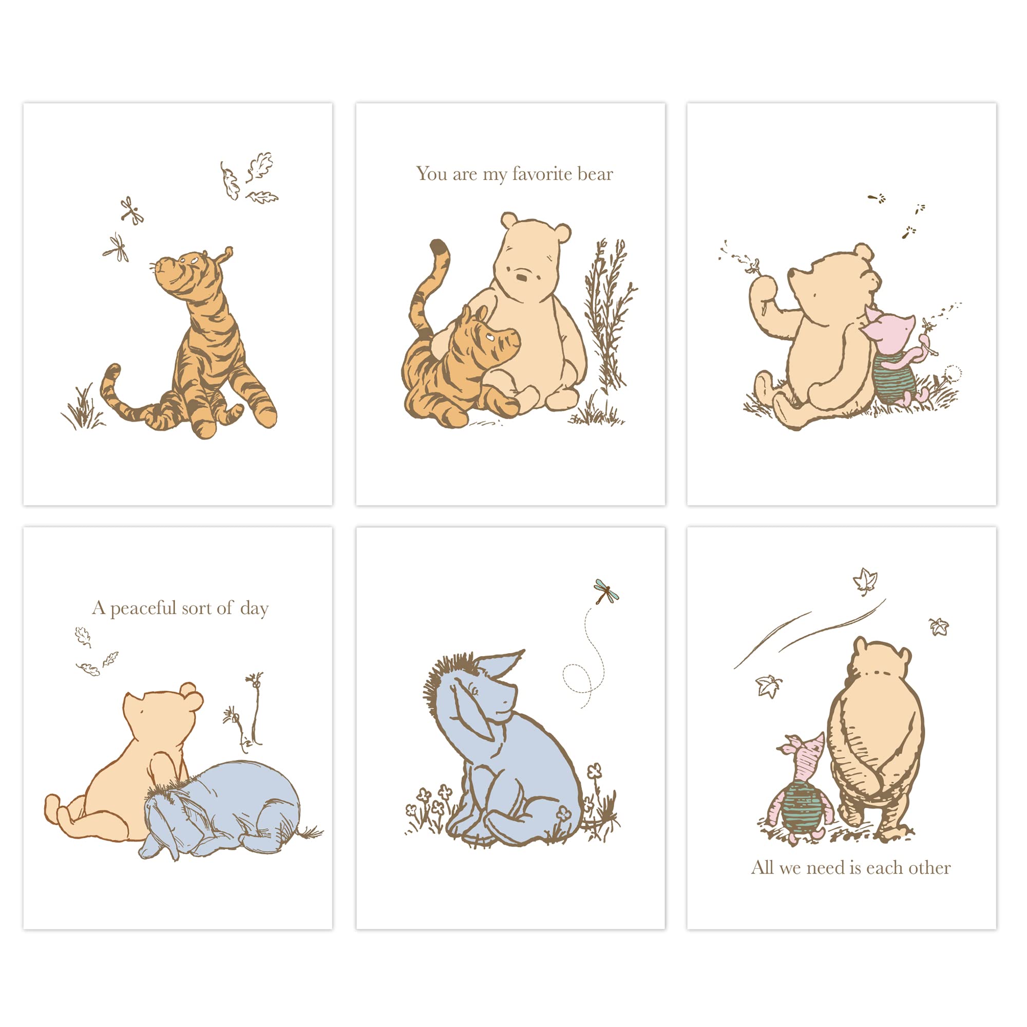 Lambs & Ivy Disney Baby Classic Pooh Unframed Nursery/Child Wall Art