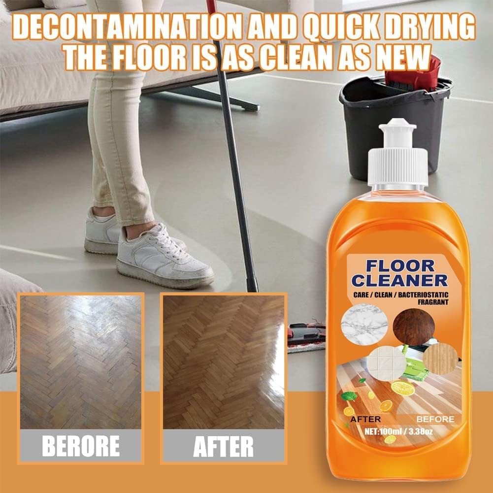 KCRPM Floor Cleaner, Powerful Decontamination Floor Cleaner, Momeng Hardwood Floor Cleaner Orange, Multipurpose Floor Cleaner for Wood (2pcs)