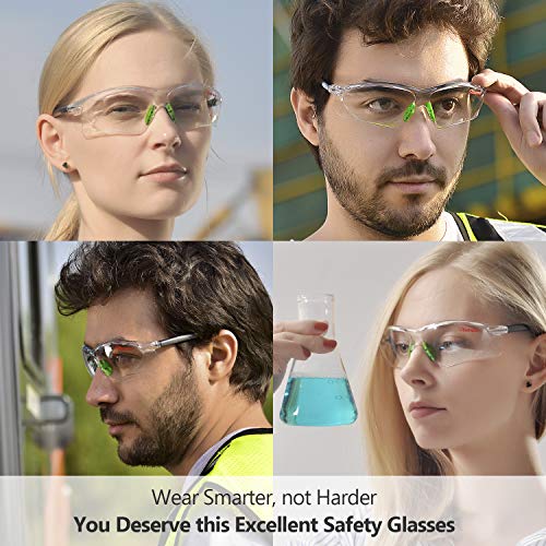 SAFEYEAR Anti Fog Z87 Safety Glasses for Men & Women Protective Eyewear Lab Work Glasses