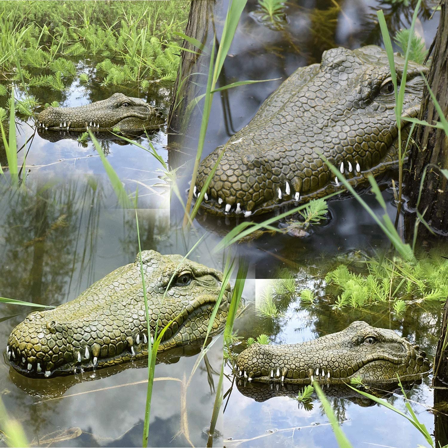 RC Jet Airplane and Remote Control Alligator Head Boat - 2 pcs Set for Kids and Adults