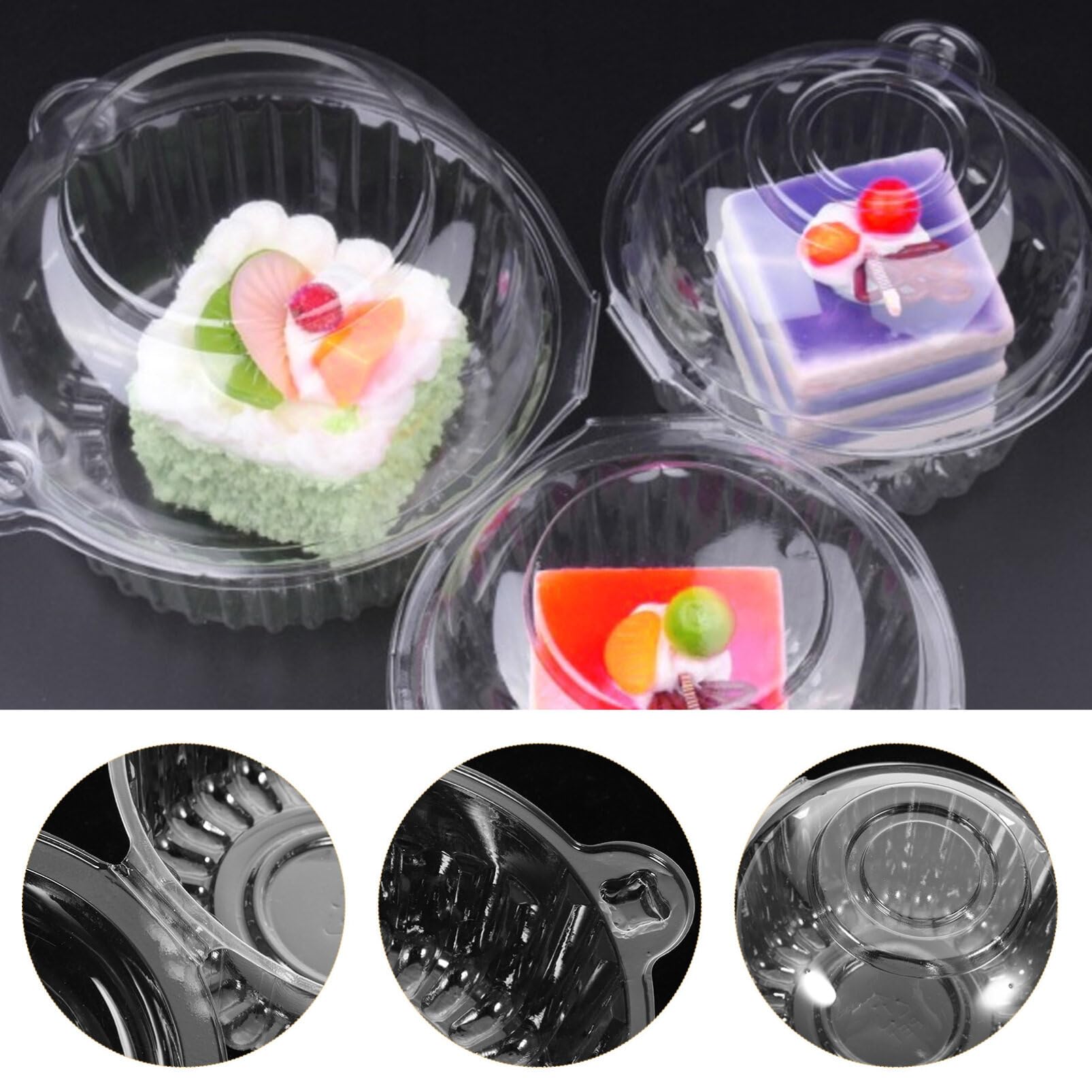 Kichvoe 200pcs Boxes paper cups cupcake containers single cupcake container dessert chocolate packaging holders bakery containers mini cake containers cupcake carrier round box Donut pp