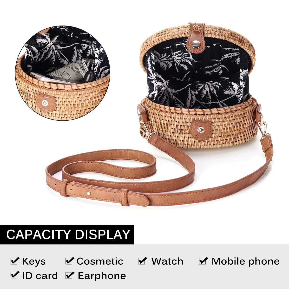 Kadell Straw Shoulder Bag, Women Straw Envelope Clutch Purse, Chic Handmade Straw Crossbody Bag, for Summer Beach