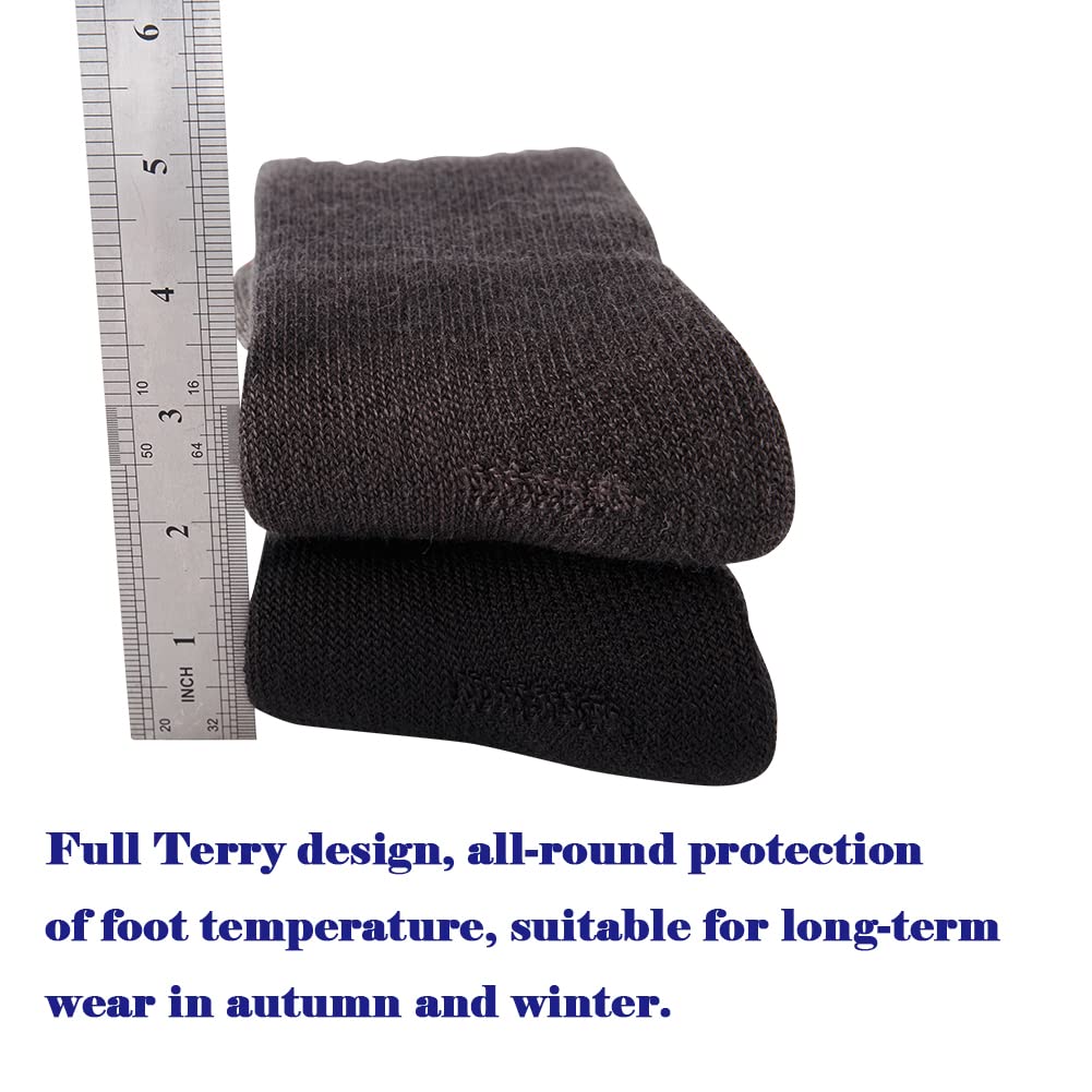 NEVSNEV Women's Thermal Socks 78% Merino Wool Warm Socks Outdoor Hiking Trail MID-CALF Sock (US 9-11)(4Pairs)