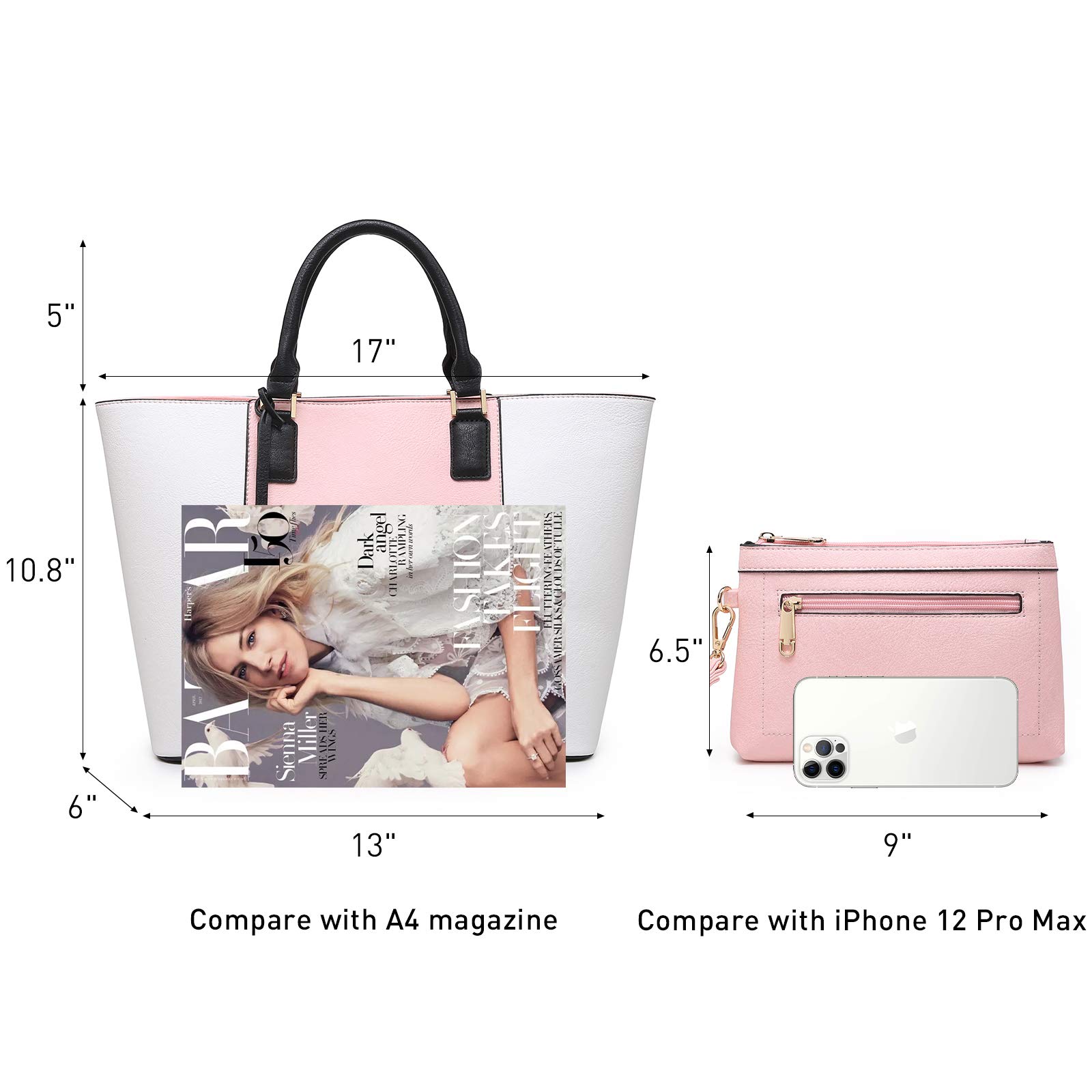 MKP Women Fashion Tote Bag and Denim Purse