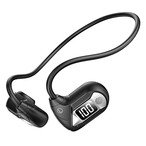 Yardstick Open Ear Headphones Wireless Bluetooth, Air Conduction Earbuds Bluetooth 5.3 For Sports, 20h Playtime Touch Control Headset Running, Cycling, Hiking, Driving, Earphones Gift (Silver)