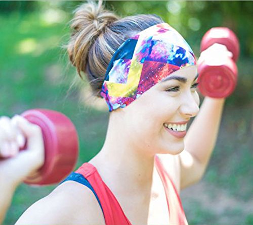 KALILY 12PCS Headband Bandana - Face Mask Headwear Neck Gaiter Shield Scarf