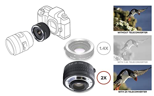 Kenko TELEPLUS HD 2.0X for Nikon F Autofocus Camera Mount, Black (K-TPHD2.0-N)