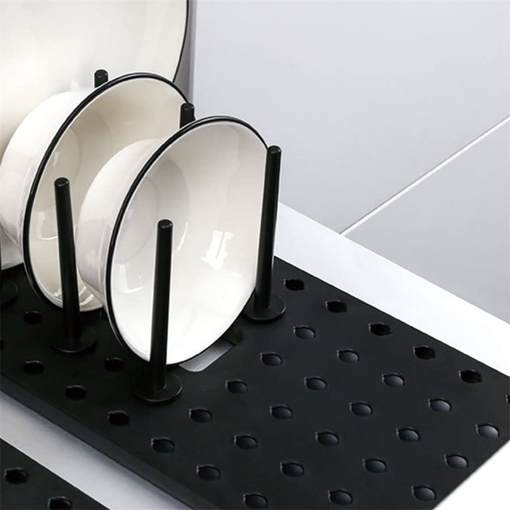 IULJH Kitchen Organizer Pot Lid Rack Stainless Steel Spoon Holder Pot Lid Shelf Cooking Dish Rack Pan Cover Stand Kitchen Accessories
