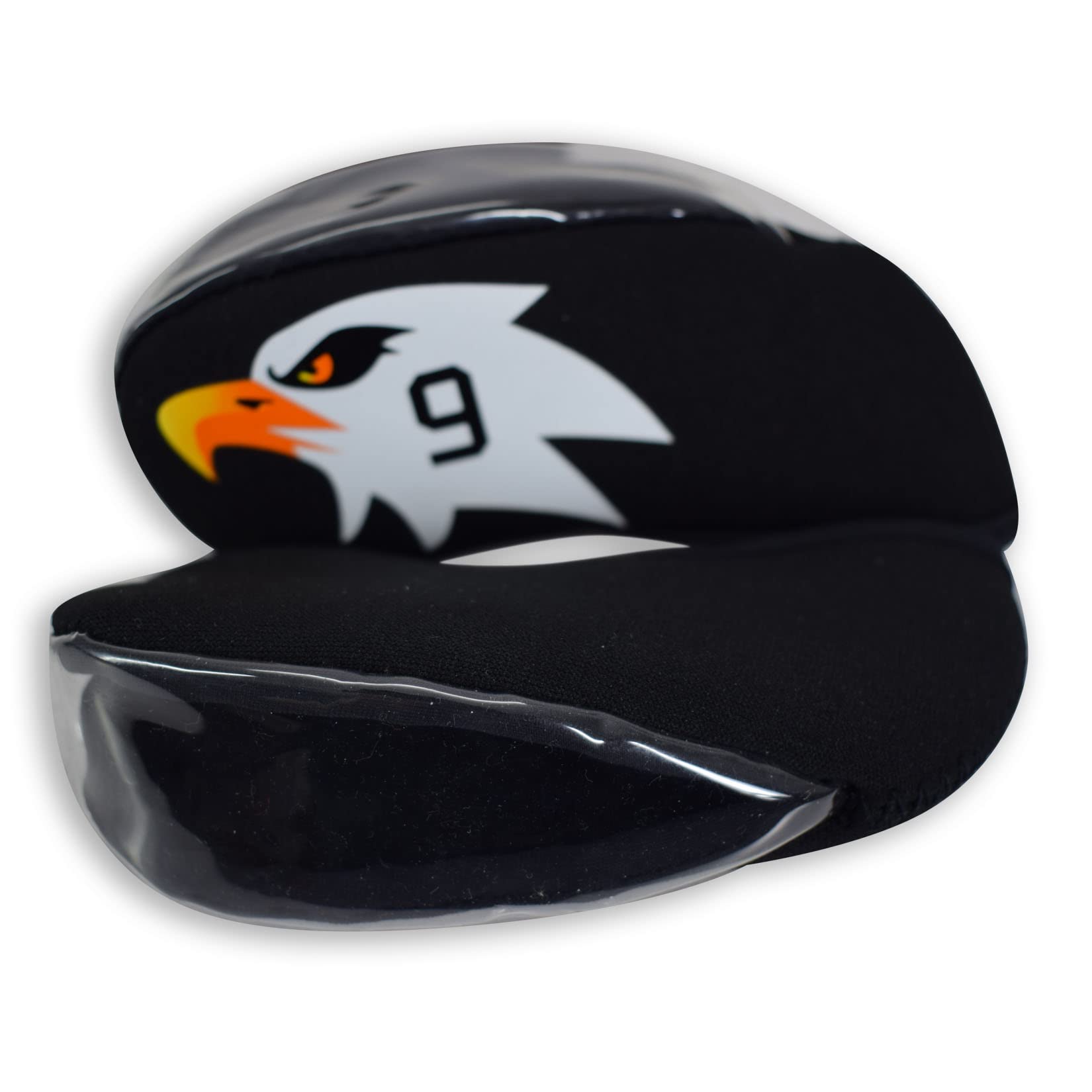 LAISUNTIM Golf Iron Head Covers, Neoprene Iron Protective Headcover Set with Top Window(Black)