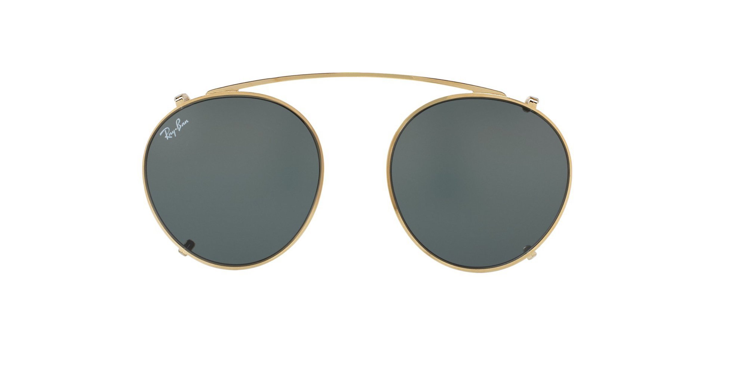 Ray-Ban RX2447C Round Prescription Eyeglass Frames, Arista/Dark Green, 49 mm