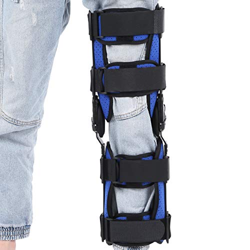Leg Brace, Adjustable Knee Brace Knee Joint Meniscus Support Adjustable C‑shaped Support for Leg Injury for Deformity Correction(S, Left leg)