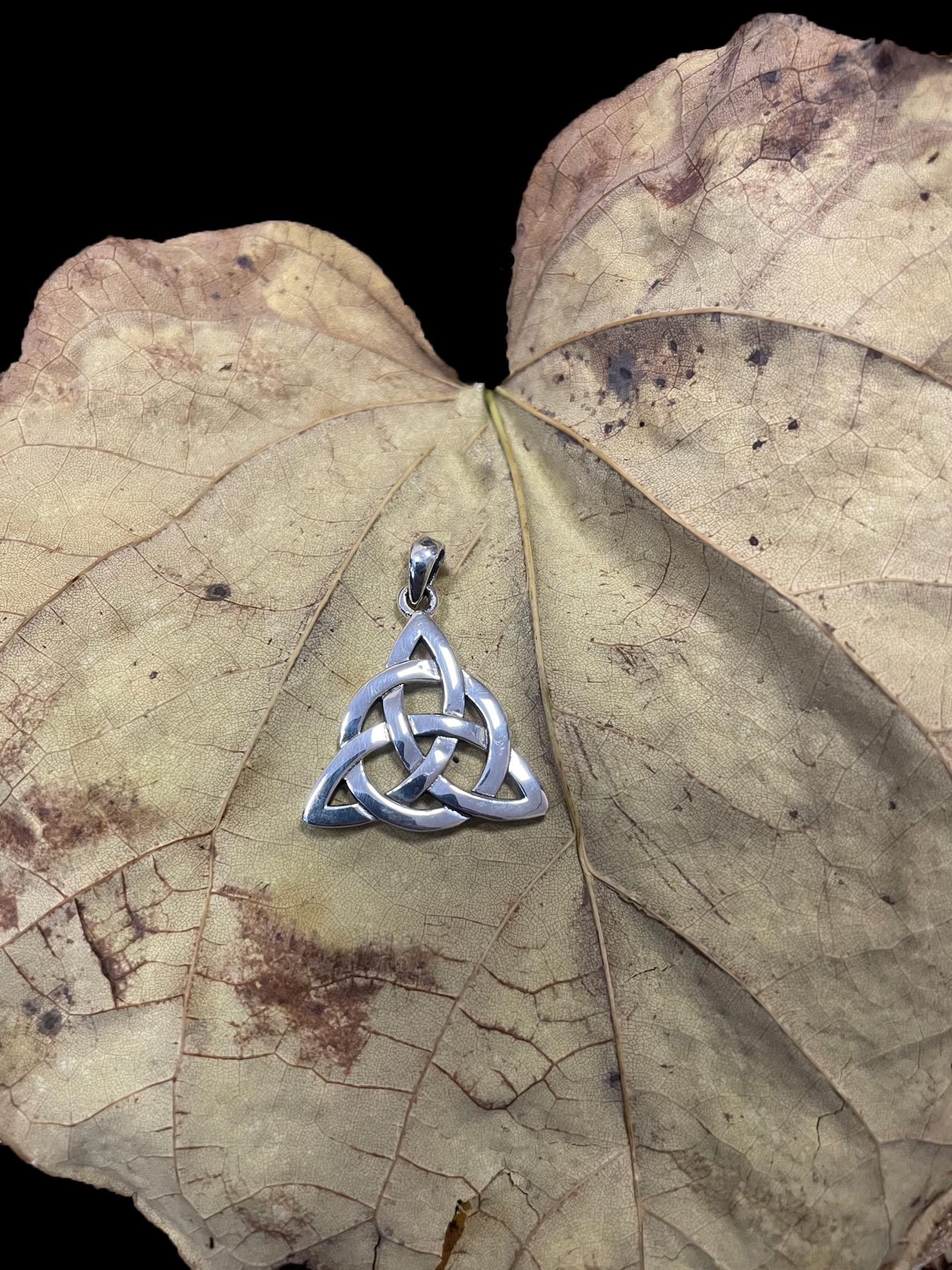 Jewelry Trends Sterling Silver Celtic Triquetra Circle of Life Pendant