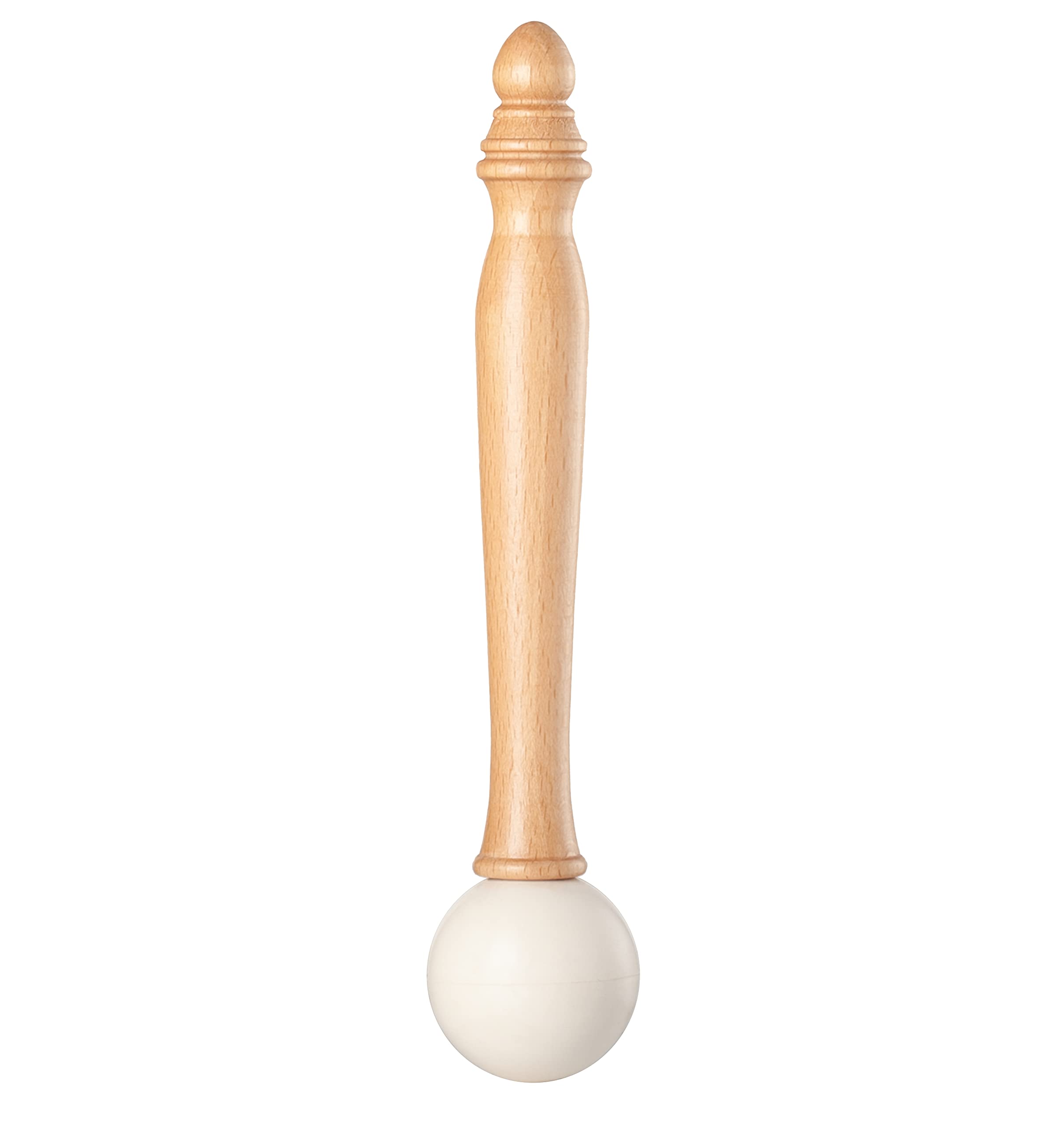 MEDITUNE Rubber Mallet for Crystal Singing Bowls (High Hardness Beech)
