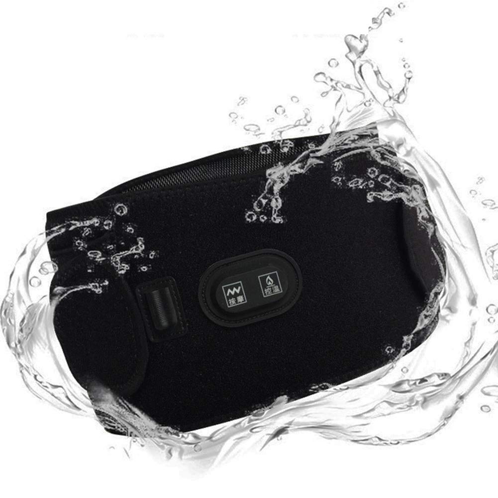 LSRRYD Heated Waist Belt Lower Back Support Belt Lumbar Support Belt for Pain Relief and Injury Prevention Double Adjustment(Without Power Bank)
