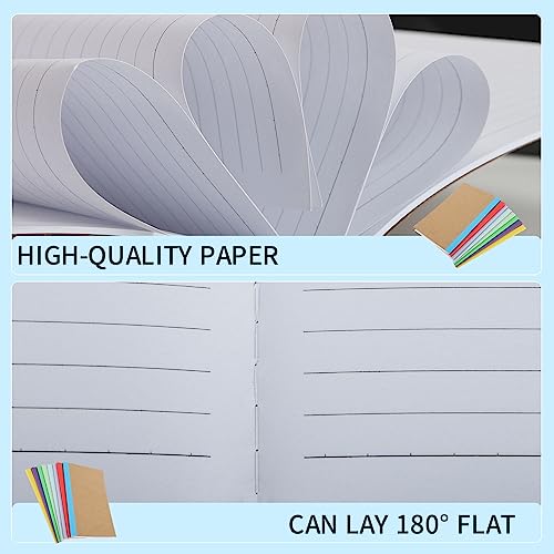 TRASEXTRA A5 Journal,Notebook,Exercise Book,Format Writing Journals,Bulk Kraft Notebooks,Lined Composition Notebook Bulk Notebook,College Ruled A5 Journal Lined Composition.Easy To Write, No Ink Bleed,8.3×5.5IN,30 Sheets of 60 Pages Notebooks,16 Packs