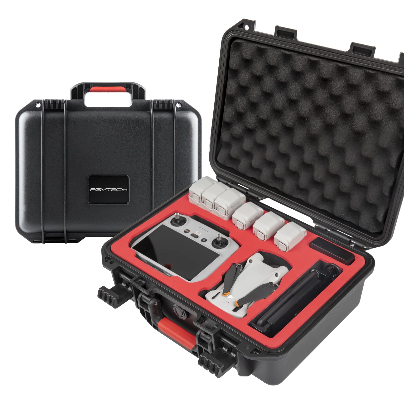 PGYTECH Safety Carrying Case for DJI Mini 3 Pro- Waterproof Hard Case with Foam EVA Material Drone Accessories Compatible with DJI Mini 3 Pro