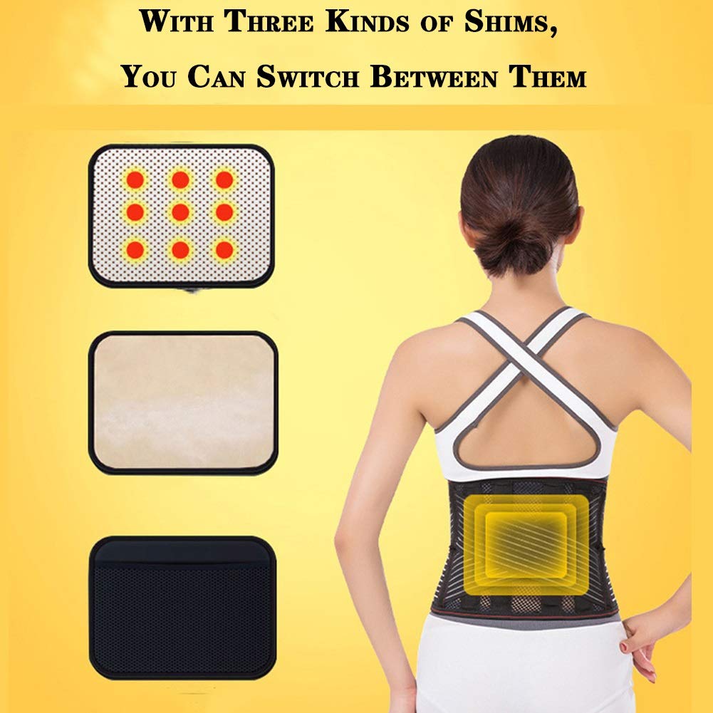LSRRYD Lower Back Belt for Squats Back Support Belt Back Support Brace Adjustable Neoprene Lumbar Support Belt for Pain Relief and Injury Prevention (Size : XL)