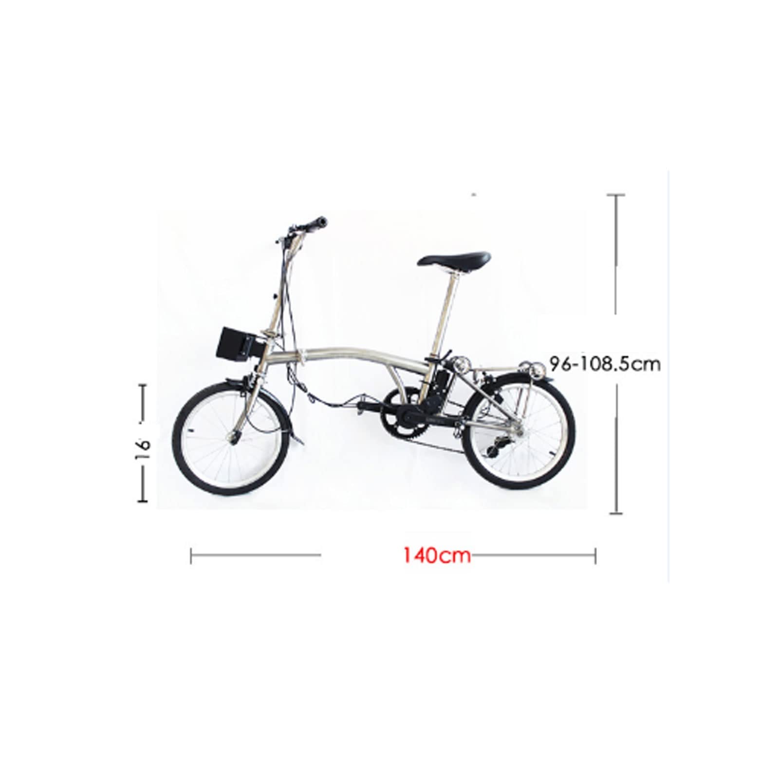 QYTECddzxc Adult Electric Bicycles Trifold Folding Titanium Electric Foldable Bike