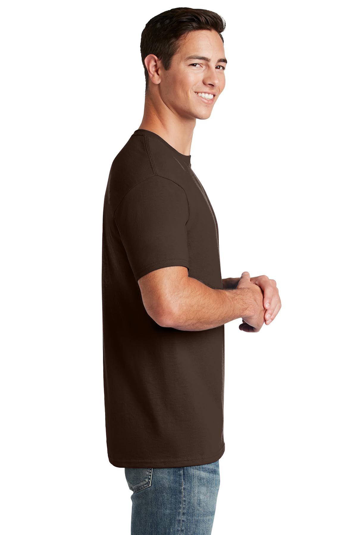 Jerzees Dri-Power Mens Active T-Shirt X-Large Chocolate