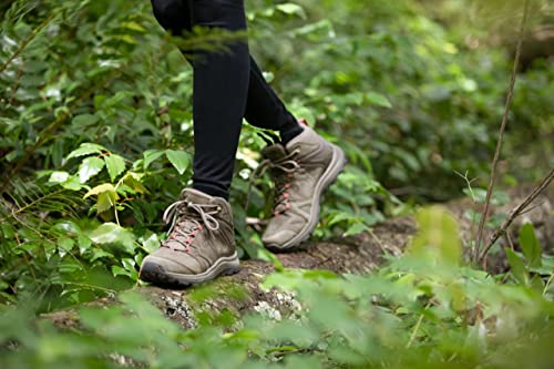 KEEN womens Terradora 2 Mid Height Leather Waterproof Hiking Boot, Brindle/Redwood, 7.5 US