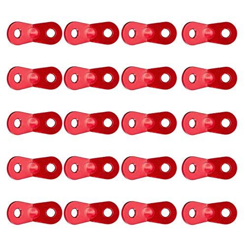 Kitmate Aluminum Alloy Guyline Cord Adjuster,20 Pieces Tent Tensioners Rope Adjuster Tent Rope Adjuster Camping Accessories for Camping Tent Canopy Tabernacle Hiking Backpacking Outdoor Activity