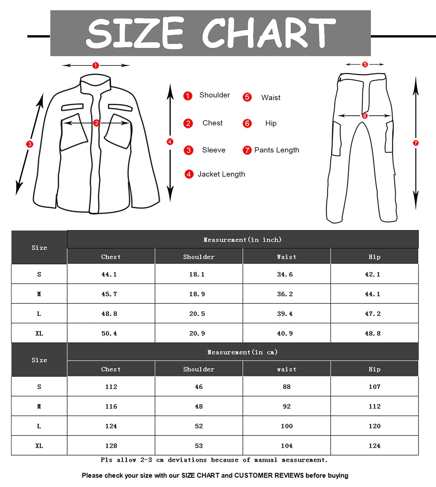 LANBAOSI Men's Tactical BDU Uniform Combat Suit Military Coat and Pants Set Black