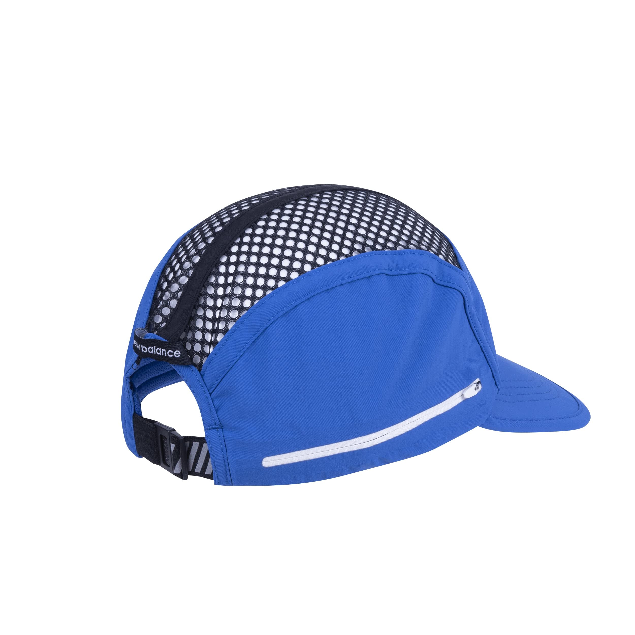 New Balance Unisex, Men's and Women's Running Stash Hat with Zippered Pocket, One Size, Cobalt